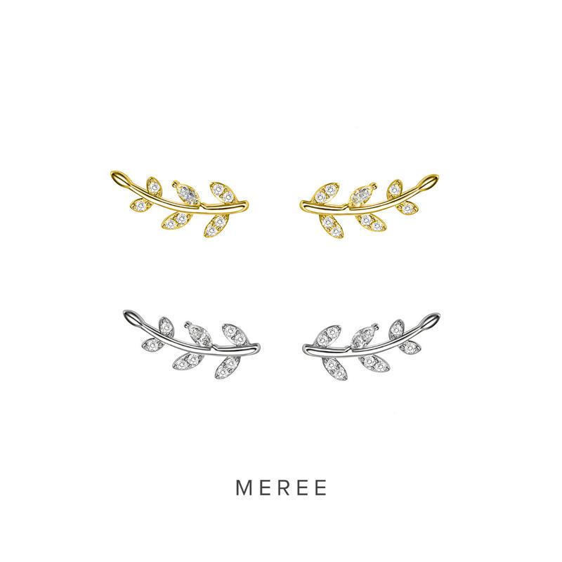 Meree Lea Leaf Earring Sterling Silver Anting Perak Wanita Anti - Shop ...