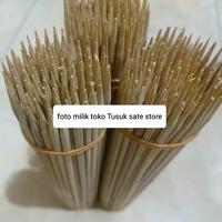 Jual Tusuk Sate Seafood Panjang 30cm Tebal 4mm 100pcs Runcing & Tumpul ...