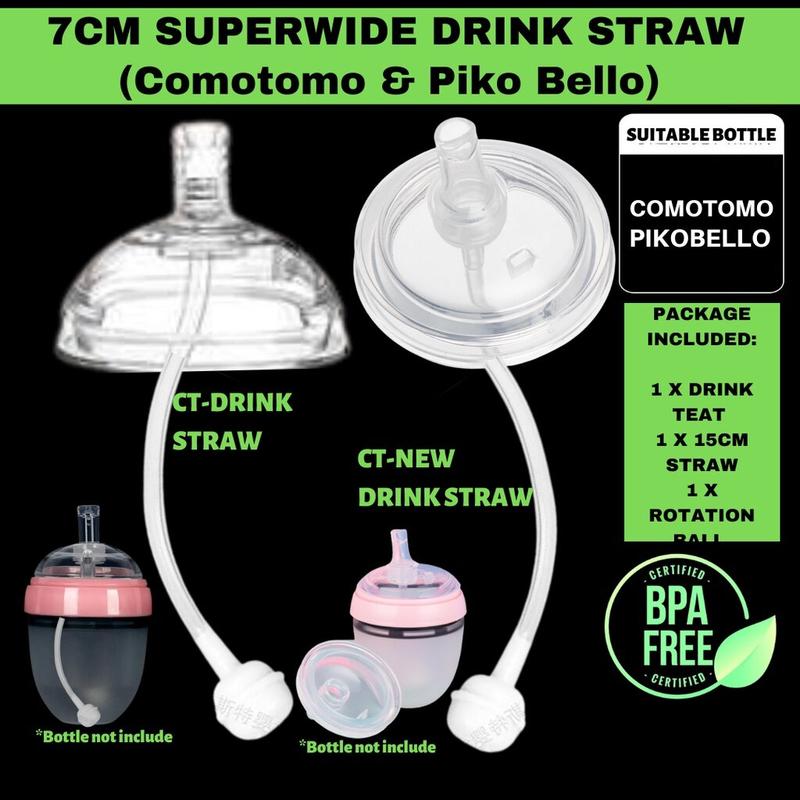 Drink Teat Straw for Comotomo Feeding Bottle Nipple Anticoli - TikTok ...