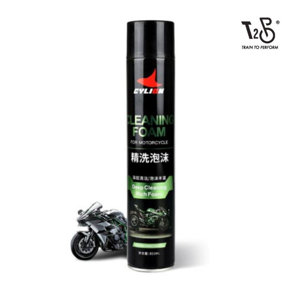 T2P CYLION 850ml Large Motorcycle Foam Cleaner Cleaning Spray Motorbike ...
