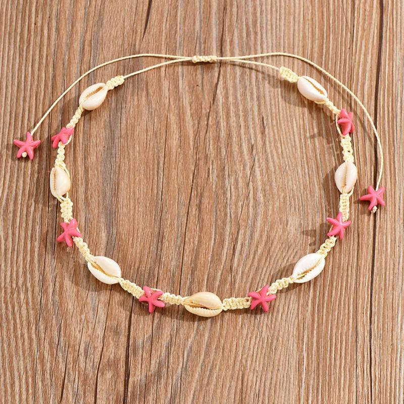Shell Shell Necklace Originality Rope Hand Woven Seashell Choker ...