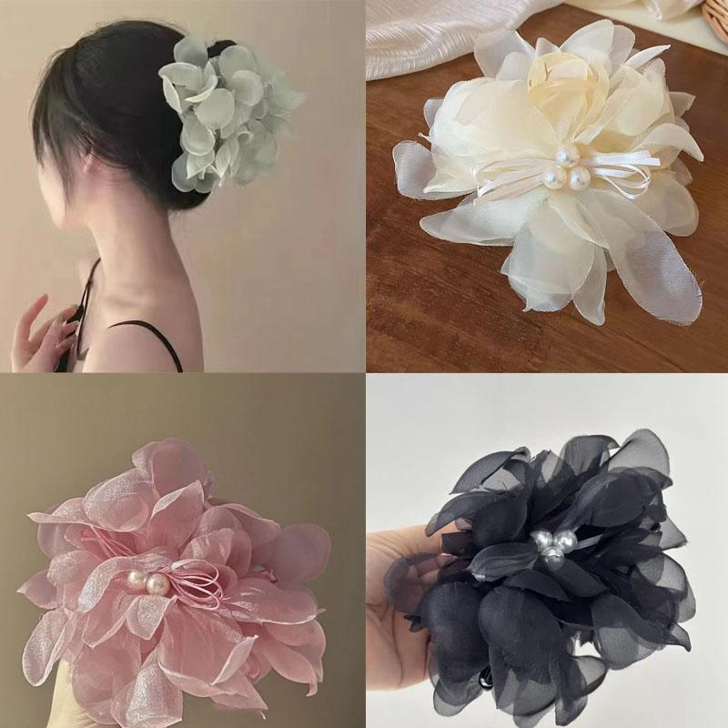 Klip Rambut Hutan Manis, Sangat Elegan, Klip Genggam Bunga Jaringan ...