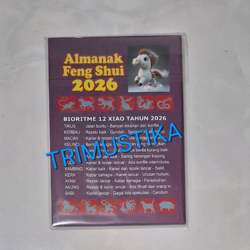 Buku Ramalan / Almanak Feng Shui / FengShui Mas Dian Tahun 2026 Shio ...