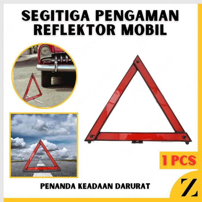 [1 Pcs] Segitiga Lipat Pengaman Mobil Tanda Hazard Merah Reflektor ...