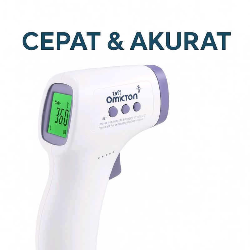 Thermogun TaffOmicron AD801 – Termometer Tembak Anak & Dewasa, Akurat ...
