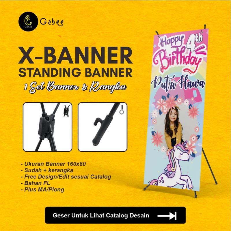 STANDING BANNER X BANNER BERDIRI LENGKAP DENGAN PENYANGGA ROLL - Shop ...