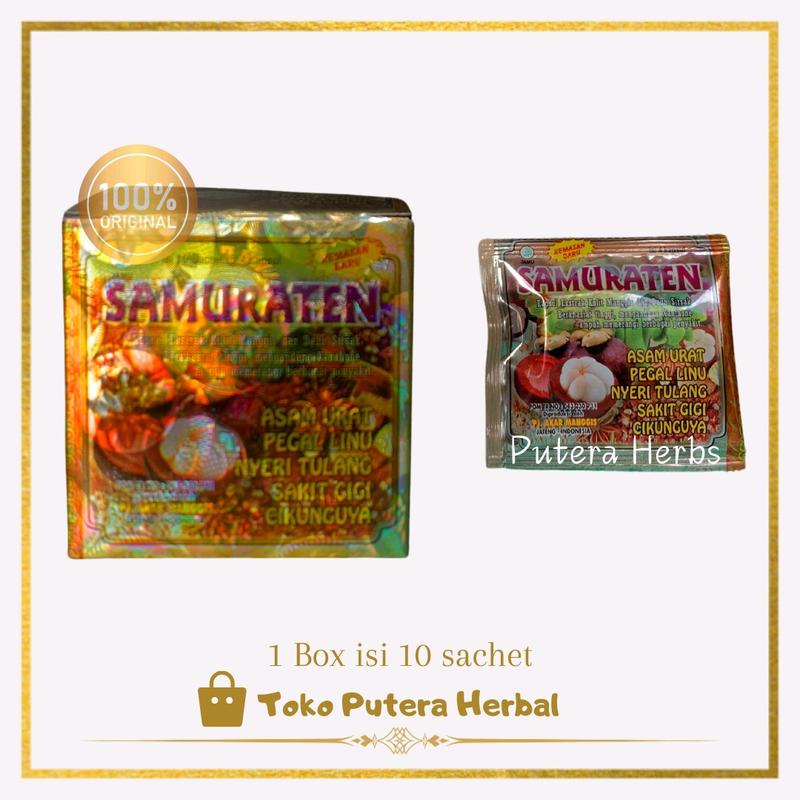 Kapsul Samurat Orignal 100% Asam Urat & Pegalinu - Shop | Tokopedia
