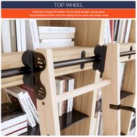 Jual Rolling Library Ladder Hardware 13ft (400cm) Sliding loft ...