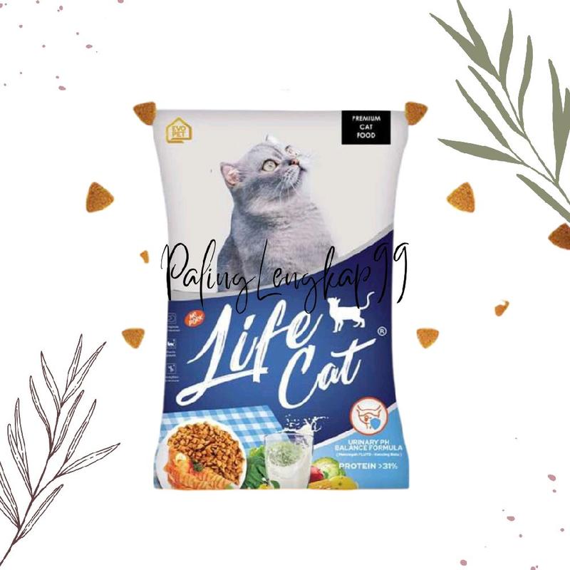 LIFE CAT DRY FOOD 1KG LIFE CAT KERING ADULT KITTEN - Shop | Tokopedia