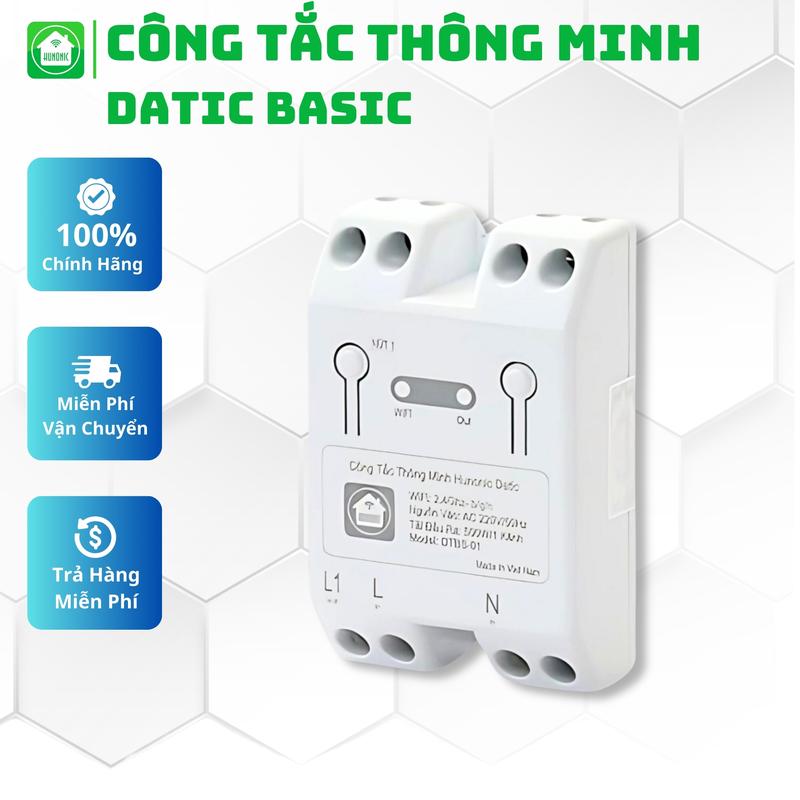 Công Tắc Thông Minh Datic Basic - Dùng App Hunonic, Hẹn Giờ Bật ...