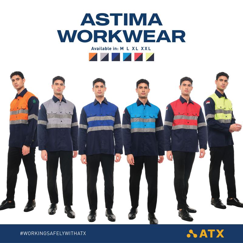 Wearpack Safety Baju Kerja Lengan Panjang Kombinasi Merk ATX - Shop ...