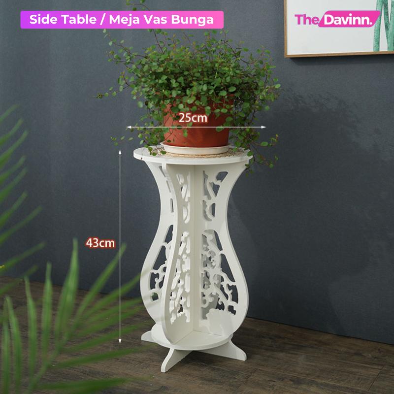 Meja Bundar Multifungsi Tempat Pot Vas Bunga Meja Pojok Ruangan - Shop ...