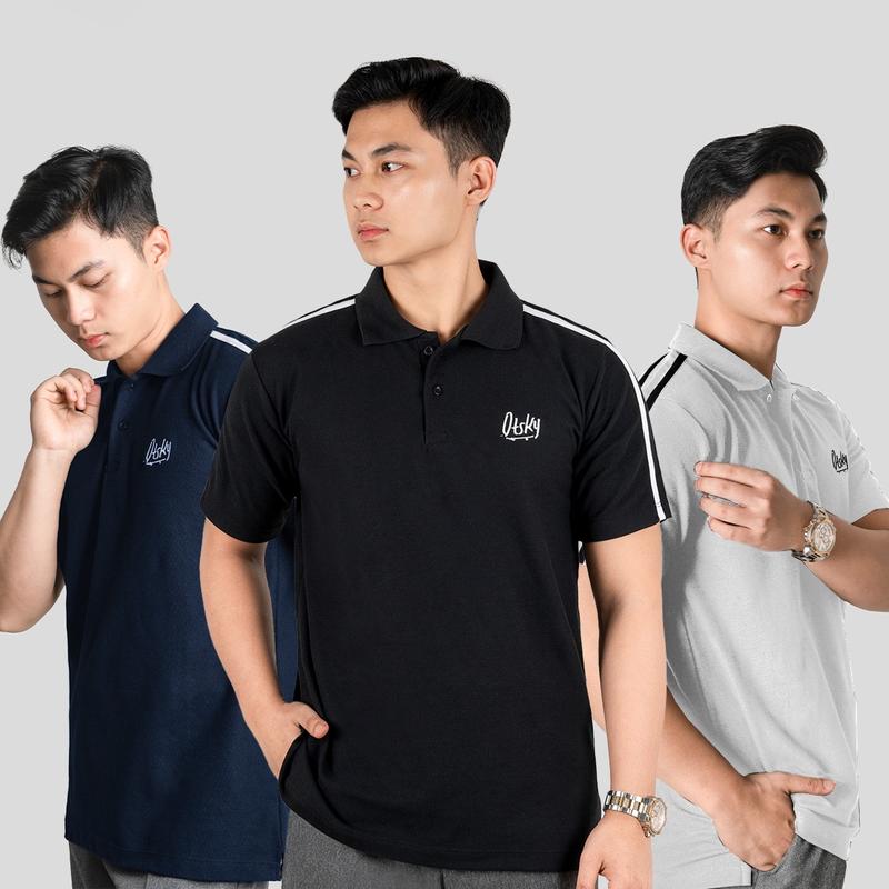 Otsky Polo Shirt Pria Two List Premium - Shop | Tokopedia