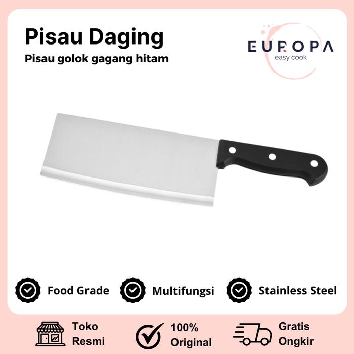 Promo Pisau Daging Super Tajam Besar Stainless Cleaver Knife /pisau ...