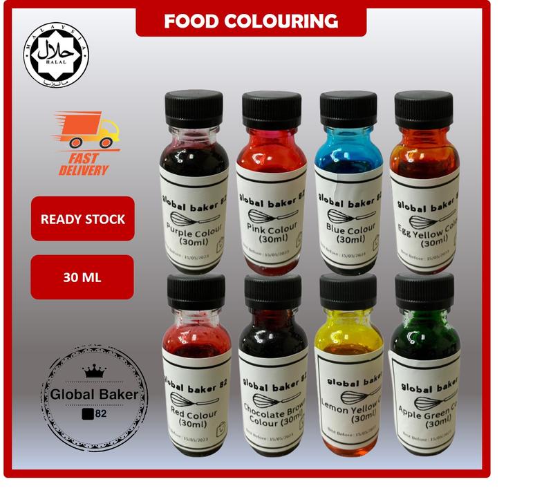 FOOD COLOURING / PEWARNA MAKANAN (HALAL) -30GM,500GM APPLE GREEN ...