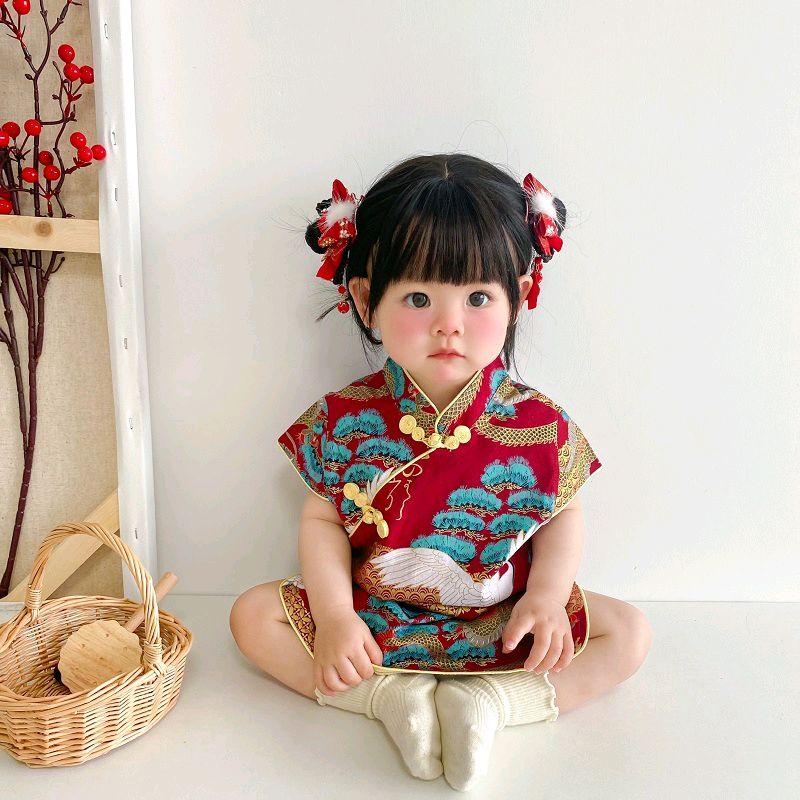 Cheongsam anak perempuan Dress anak CNY import baju tradisional - Shop ...