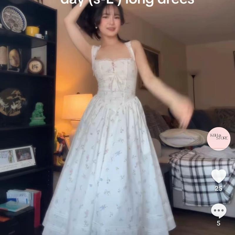 White long drees K&H store - TikTok Shop Singapore