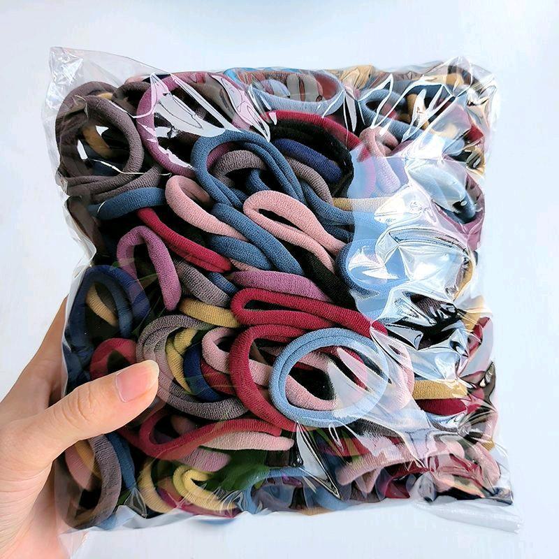 Ikatan Rambut, 100 pcs / pek, Ikatan Rambut Elastik, Fesyen, - TikTok ...