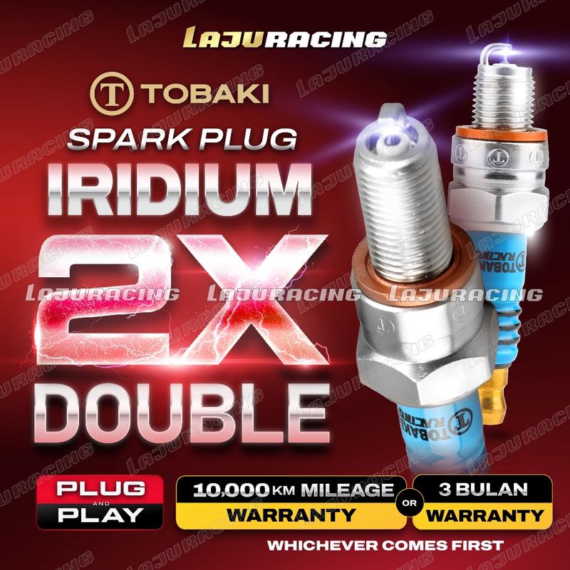 TOBAKI Spark Plug DOUBLE Iridium EX5 LAGENDA 115 Fi KRISS WAVE100 ...