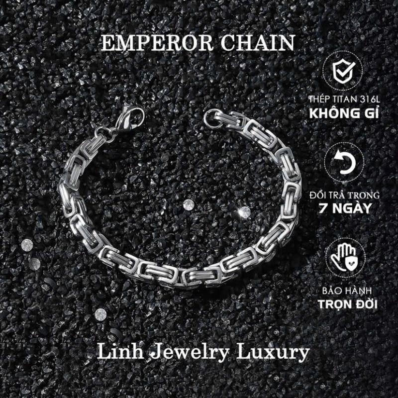 Vòng tay Cuban Emperor Chain - Chất liệu Titanium cao cấp - - TikTok ...