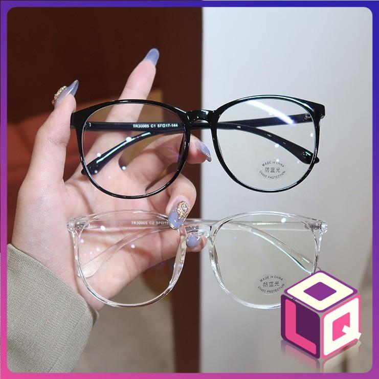 [Cermin Mata] Round Spec Anti Blue Light Blocking Glasses Transparent ...