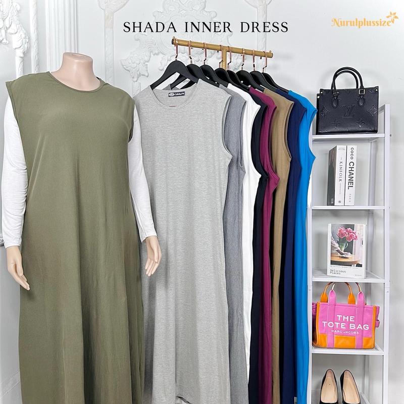 INNER LONG DRESS FOR PLUS SIZE SLEEVELESS/TIADA LENGAN KAIN COTTON ...