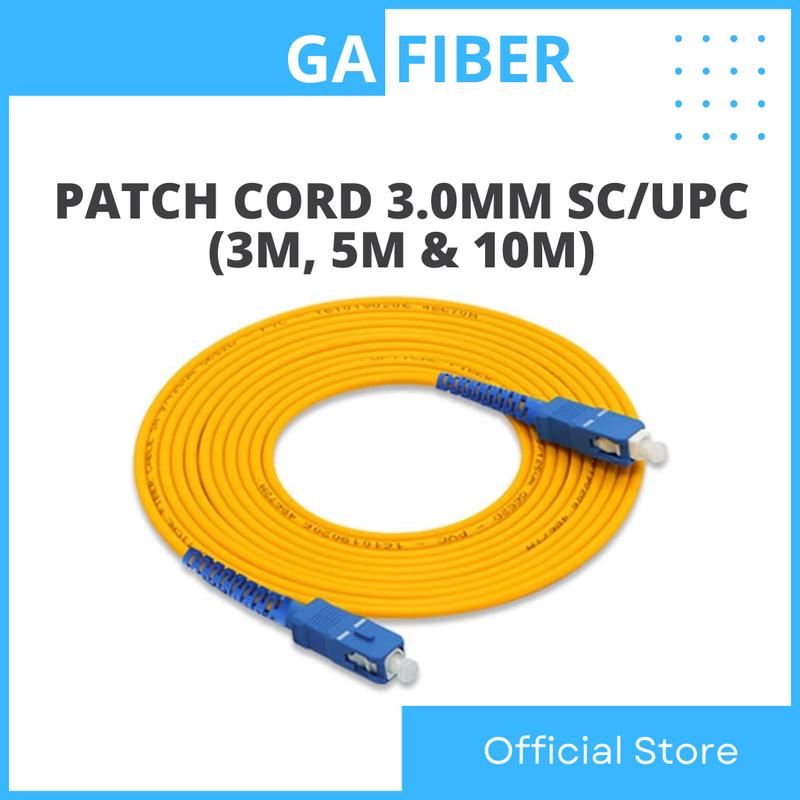 Fiber Optic Patch Cord SC/UPC 3.0mm - 3M, 5M and 10M - TikTok Shop Malaysia