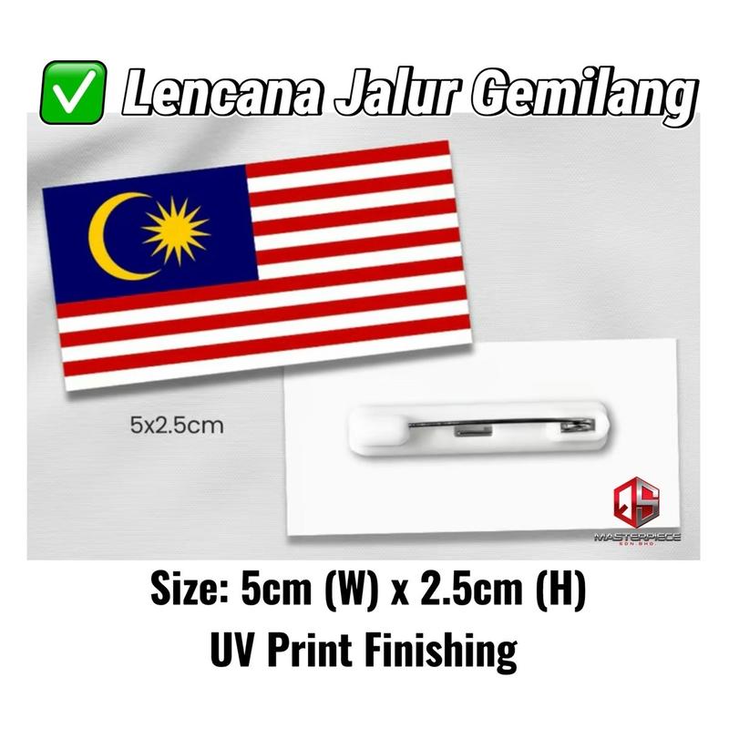 【Shipping today】Tag Pin Lencana Crest Bendera Malaysia, 5cm - TikTok ...