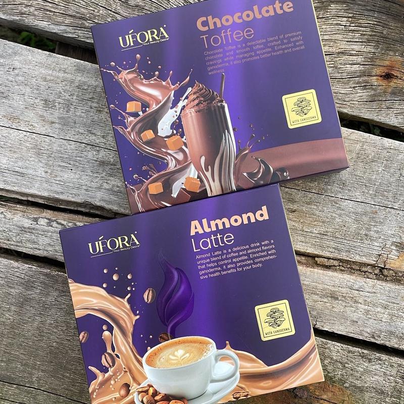 UFORA COFFEE ALMOND LATTE & CHOCOLATE TOFFEE ORIGINAL - TikTok Shop ...