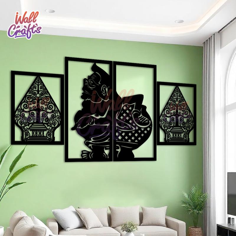 WALL DECOR 3D WAYANG SEMAR 4 PANEL (1 set ) / TEMA JAWA Dekorasi - Shop ...