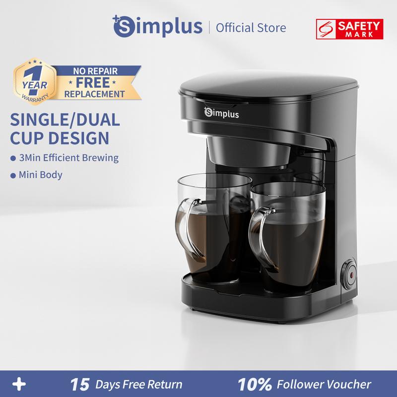【NEW LAUNCH】Simplus Mini Drip Filter Coffee Machine Single/Dual ...