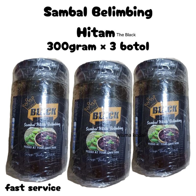 Sambal Belimbing Hitam 300gram × 3 botol Food The Black - TikTok Shop ...