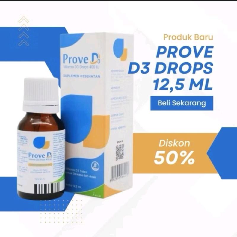 Prove D3 Drops Vitamin Kesehatan Anak dan Dewasa 12,5ml - Shop | Tokopedia