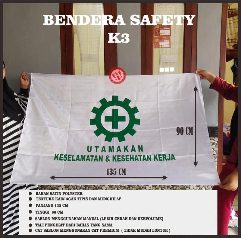 BENDERA SAFETY K3 - BENDERA PROYEK BENDERA KESELAMATAN - Shop | Tokopedia