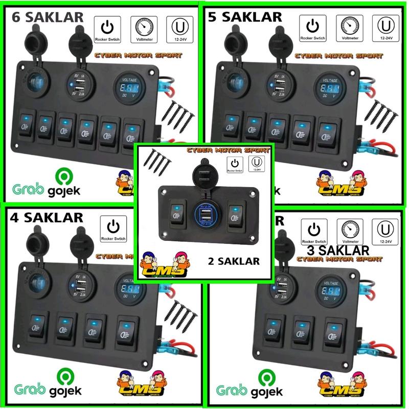 Saklar mobil universal.12v 24v paket Saklar lampu . foglamp. - Shop ...