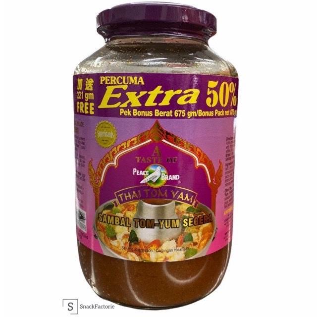 (SG Ready Stock) PEACE BRAND TOM YAM SAUCE 454G + Free 221g Thai ...