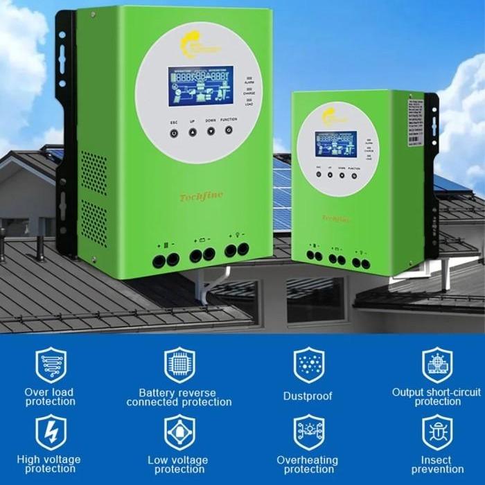 Jual Techfine MPPT 100A solar charge controller SCC PV solar panel ...