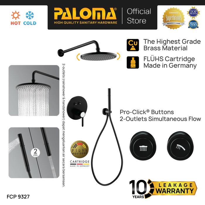 Promo PALOMA FCP 9327 Keran Mixer Shower Set Keran Tanam Built in Mixer ...