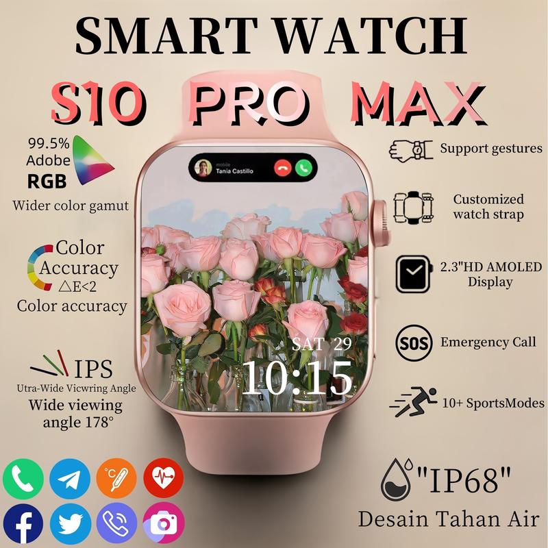 Official Smartwatch Watch S10 Jam Pintar Olahraga 2,3 inci H - Shop ...