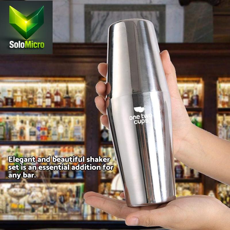 ONE Two Cups Cocktail Shaker Boston Stainless Steel 201 550 850ml ...