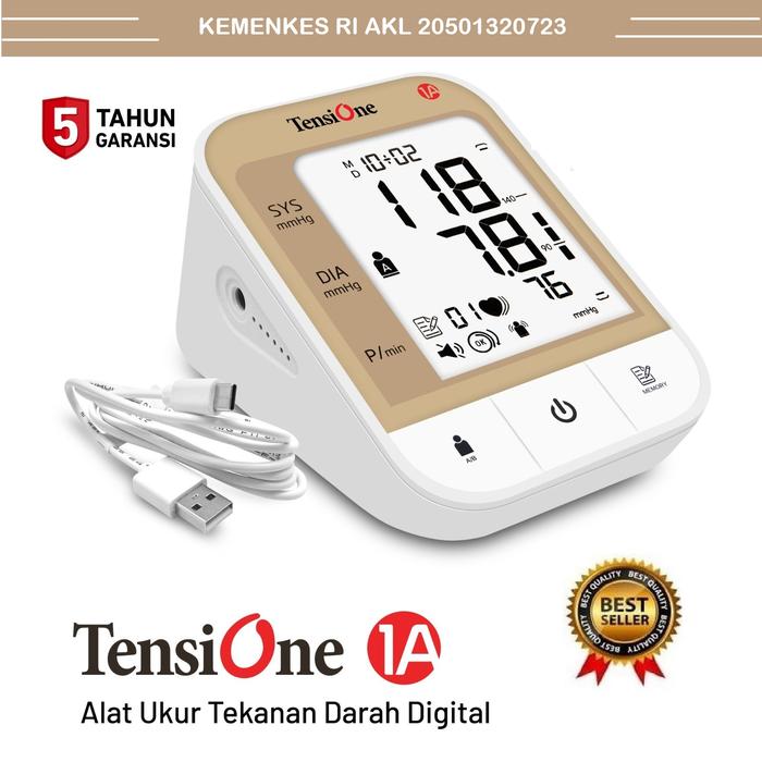 Jual Onemed Tensimeter Digital Tensi One 1A USB Blood Pressure Monitor ...