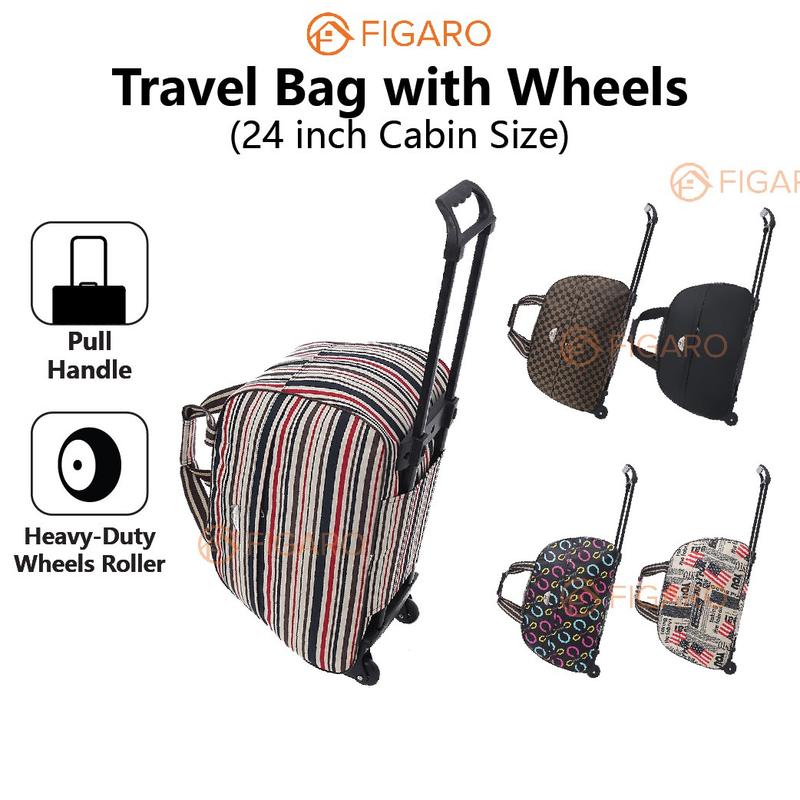 Figaro 42L 2 in 1 Beg Roda Beg Balik Kampung Travel Bag Trolley ...