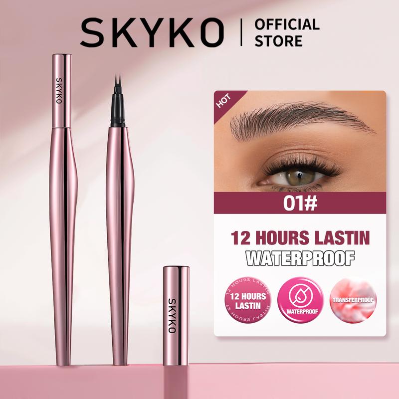 skyko waterproof liquid eyebrow pencil 24 hours long lasting - TikTok ...