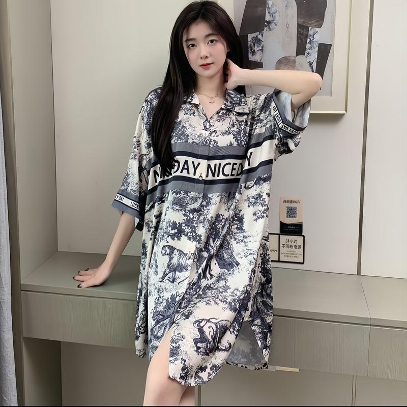 Gaun malam berbintang puteri angin, baju tidur sutera ais yang - TikTok ...
