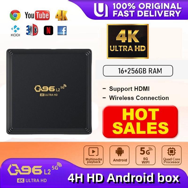 Android Box, Q96 L2, Pintar, Resolusi 4K, RAM 16 + ROM 256GB - TikTok Shop Malaysia