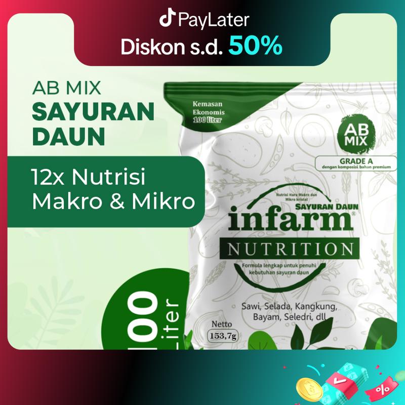 Nutrisi Ab Mix Sayur 100 Liter Untuk Pupuk Hidroponik dan Tanah - Shop ...