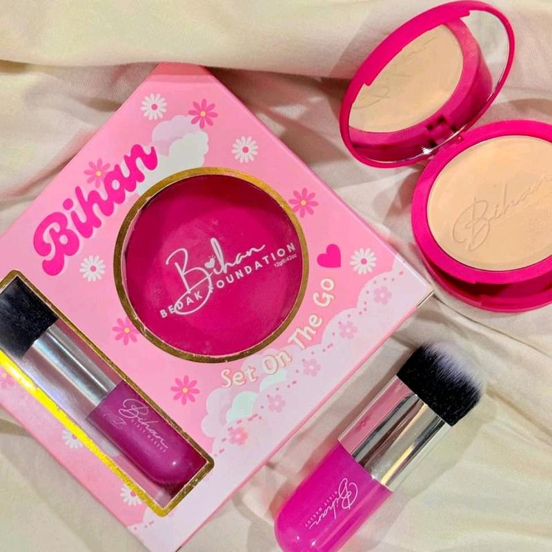 BIHAN BEDAK FOUNDATION WITH BRUSH AND BOX ORIGINAL HQ 100% MONEY ...