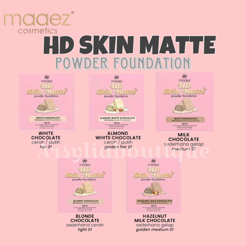 MAAEZ HD SKIN MATTE POWDER FOUNDATION - TikTok Shop Malaysia