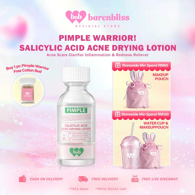 BNB barenbliss Pimple Warrior! Salicylic Acid Acne Drying Lotion ...
