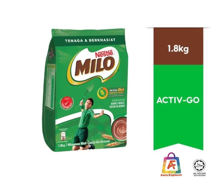 Nestle MILO Activ-Go (1.8Kg) Coklat Minuman Serbuk Drink - TikTok Shop ...